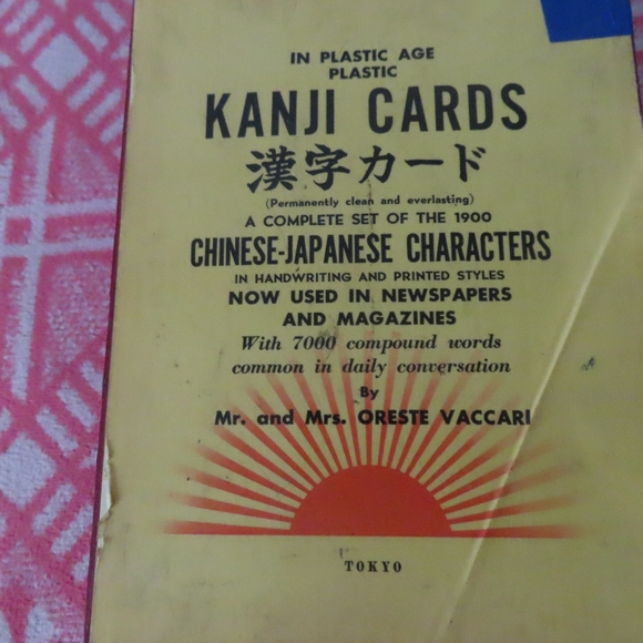 kanji | Other | Vintage 968 Box Set 190 Vaccari Kanji Cards Japanese ...